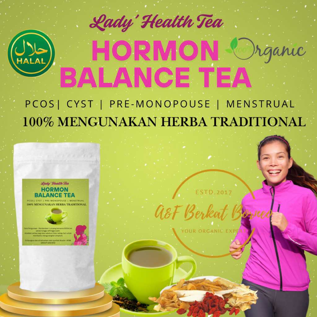 HORMONE BALANCE TEA/Women Tea PCOS/CYST/HORMONE/Spearmint/PRE MENOPAUSE ...