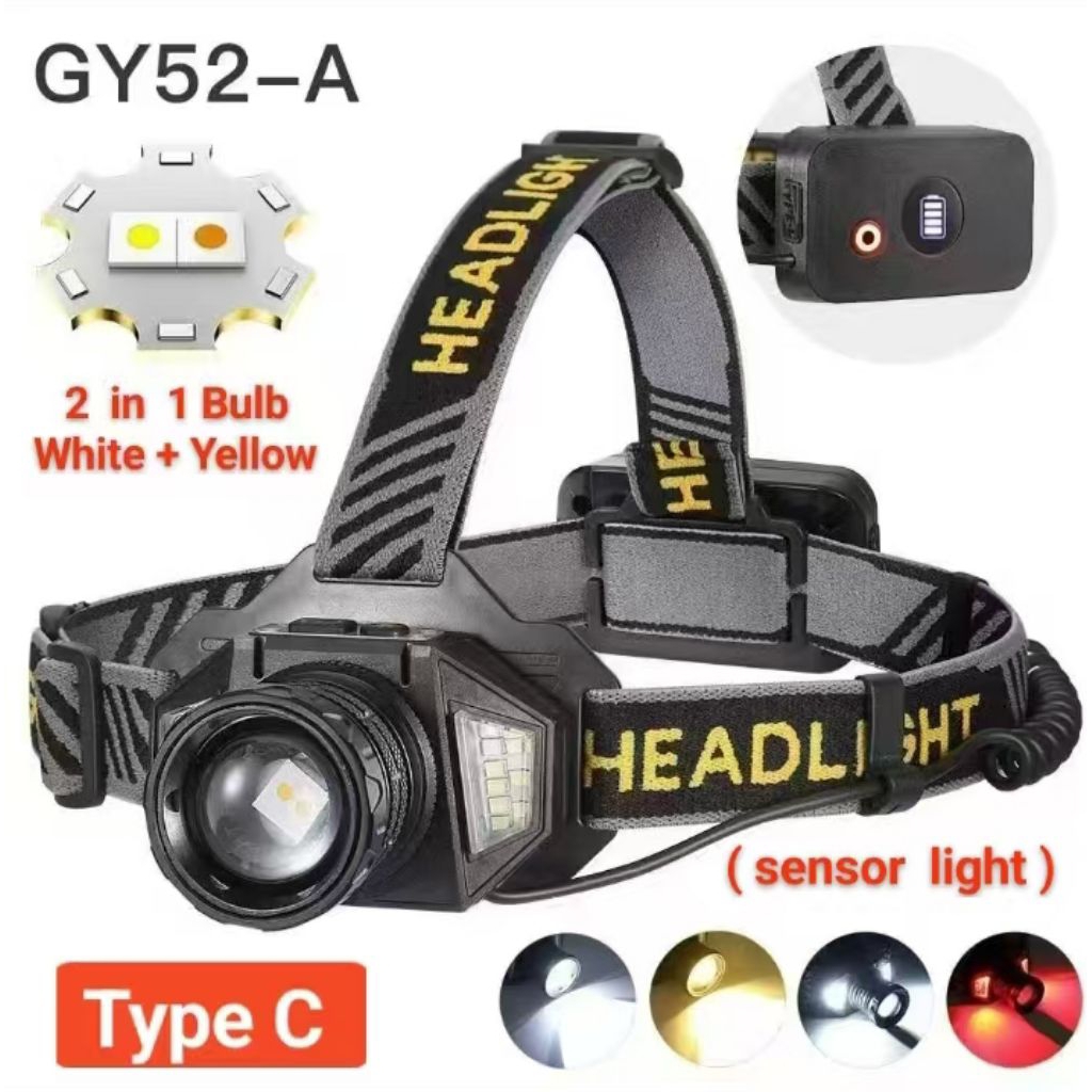 8 Mode 2 in 1 ( T-9 Bulb ) Type C ( sensor ) Built in Li-ion Battery ...