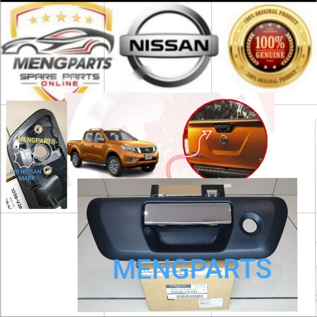 ORIGINAL NISSAN NAVARA D23 NP300 REAR TAILGATE HANDLE REAR BONNET ...