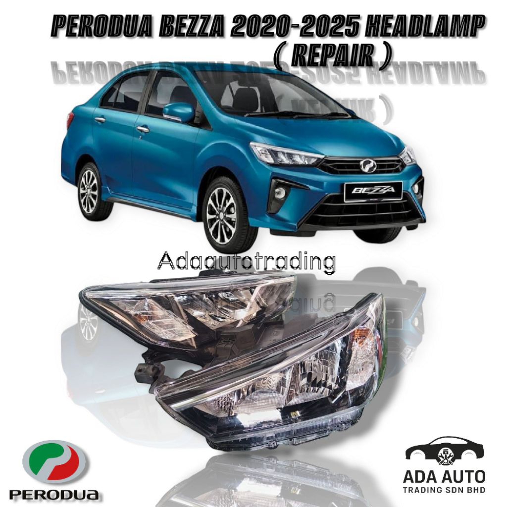 PERODUA BEZZA 2020 HEADLAMP ( REPAIR ) ORIGINAL SECONDHAND - LH & RH ...