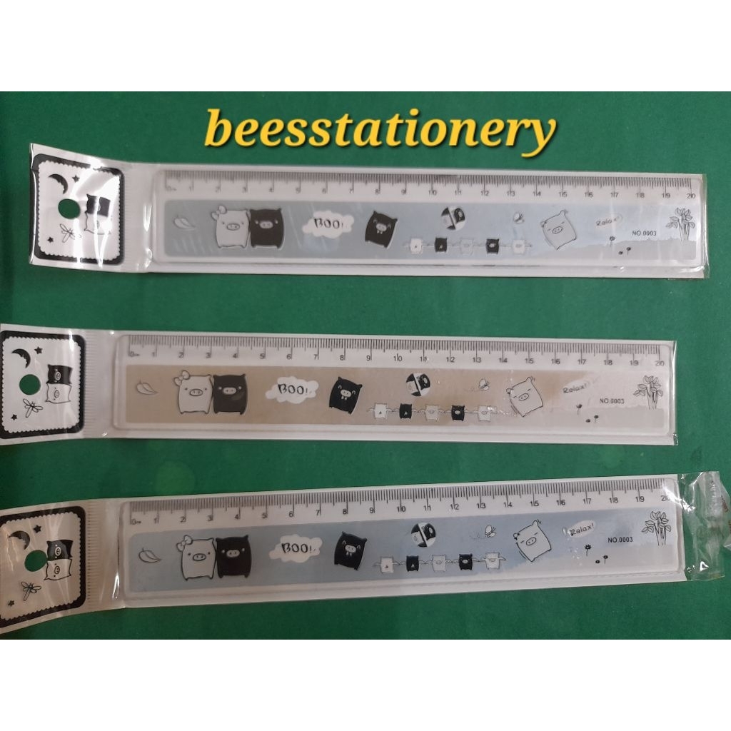 003 20cm thick plastic fancy ruler | Shopee Malaysia