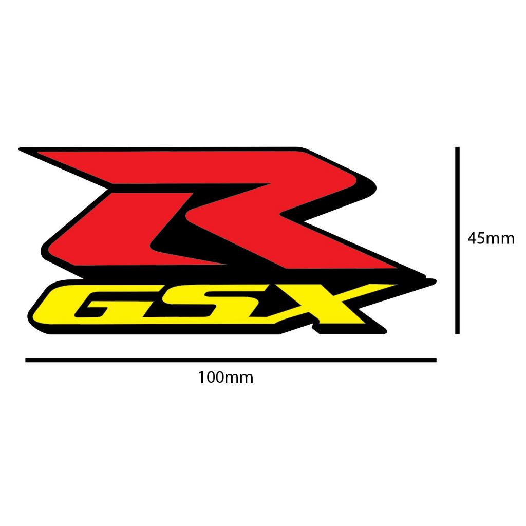 Suzuki GSXR logo sticker 100MM*45MM | Shopee Malaysia