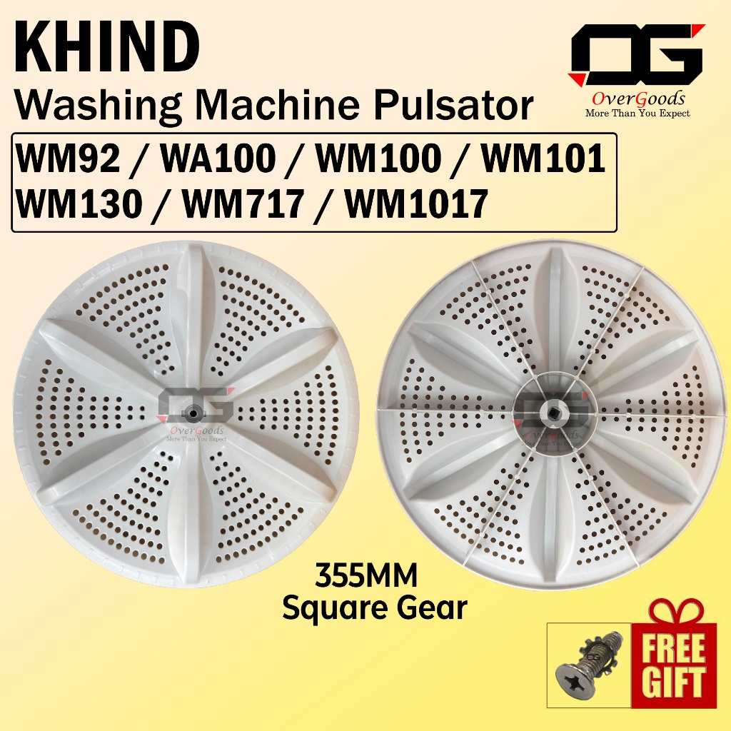 WM92 / WA100 / WM100 / WM101 / WM130 / WM717 / WM1017 Khind Washing ...