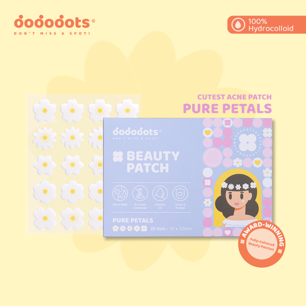 Dododots | Pure Petals | Daisy Flower Shape | Cute Pimple Acne Patch ...