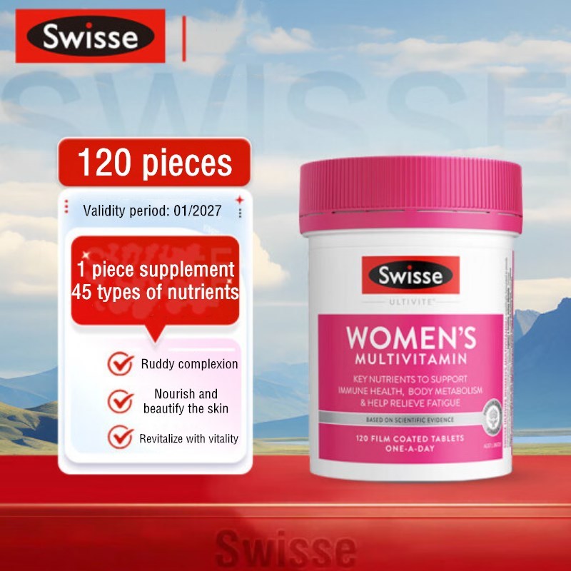 Swisse Adult Women's Multivitamin Supplement CDE120 Tablets/Bottle Exp ...