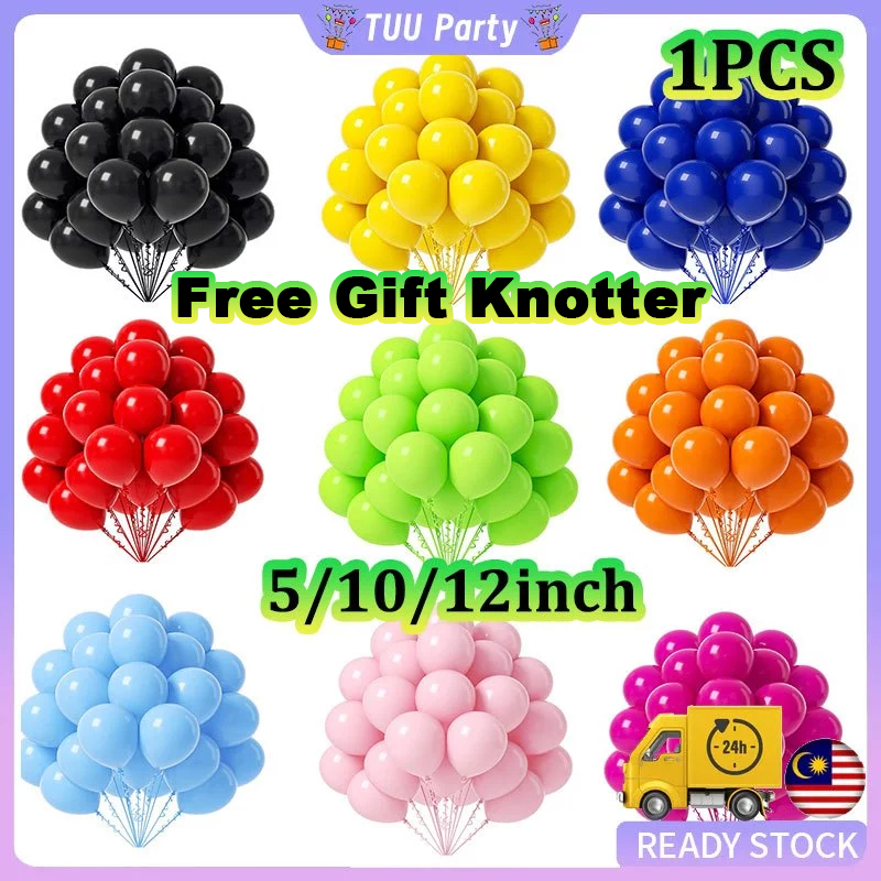 Belon Matte 1PCS 5/10/12inch Thicken Balloon Birthday Colourful Latex ...