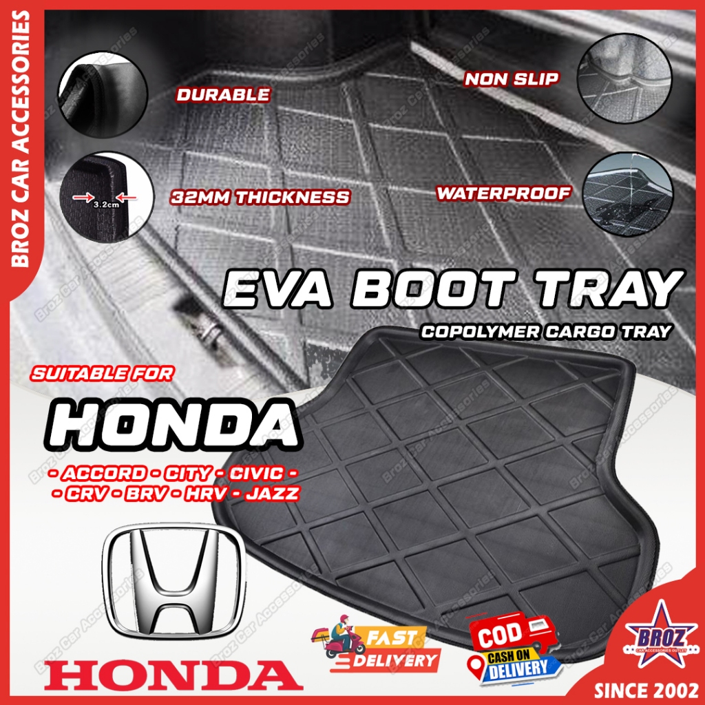 🔥 For HONDA EVA Boot Tray Dulang But Kereta Copolymer Car Luggage Cargo ...