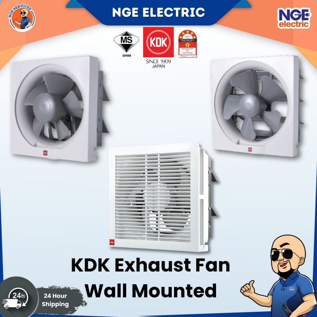 FAN| KDK Exhaust Fan Wall Type 6”/8”/10”/12” – Model 15AAQ1/20AQM/25AQM ...