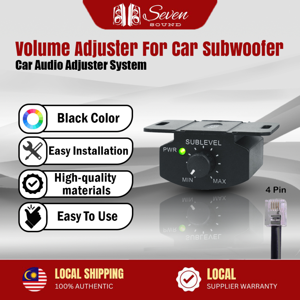 Volume Remote Controller Car Amplifier Bass Adjustment Active Subwoofer ...