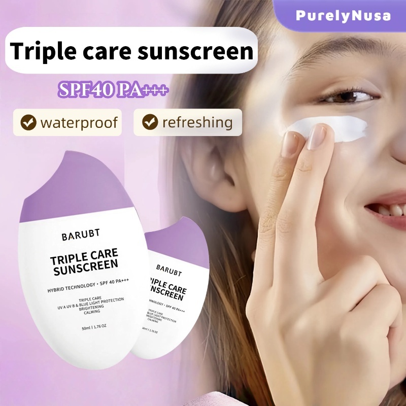50ml Triple Care Sunscreen SPF 40 PA+++ | UV Protection Waterproof ...