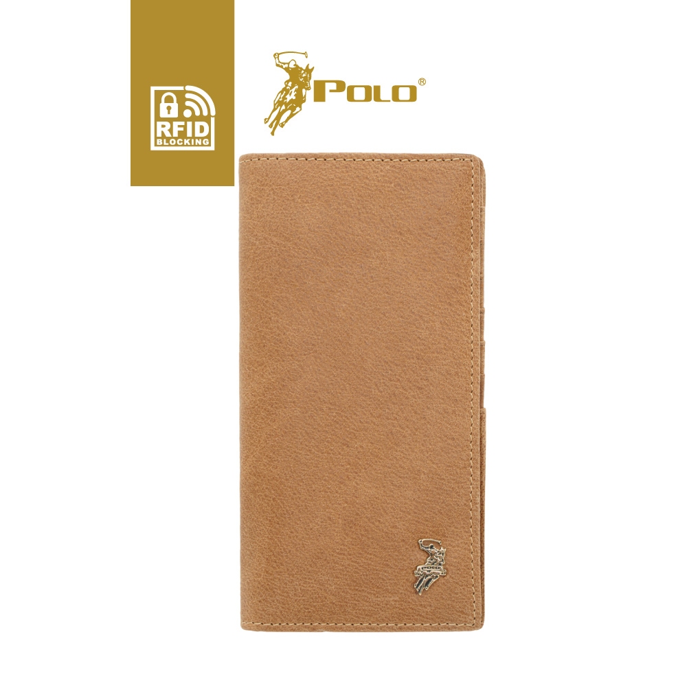 POLO Men's RFID Long Wallet for Man / Full Grain Leather 1742-PL3241225 ...