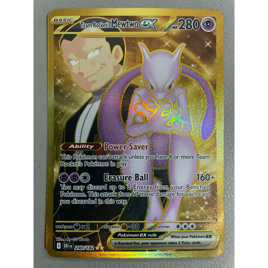 Pokemon PTCG SV10 Destined Rivals - 240/182 - Team Rocket’s Mewtwo ex ...