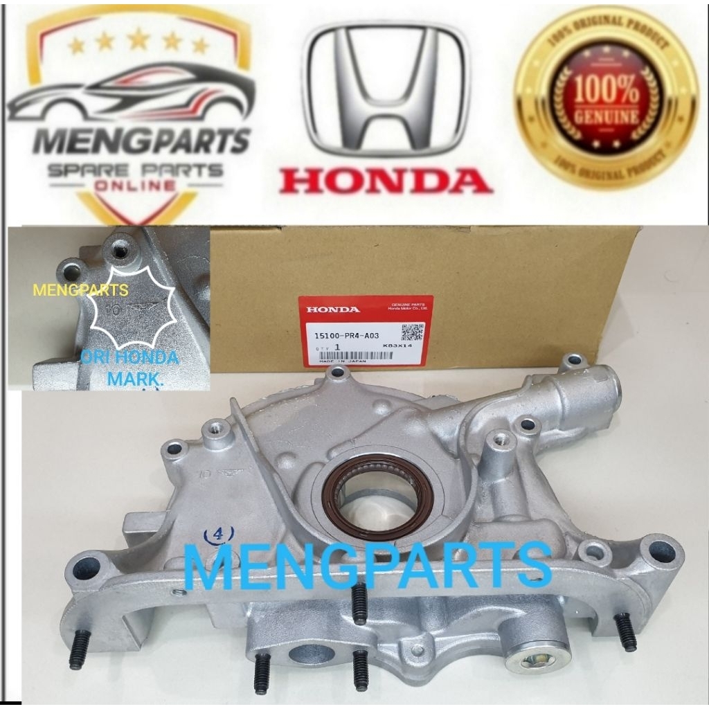 ORIGINAL HONDA TYPE-R B SERIES B16A B16B B18C B18CR B20B HIGH PRESSURE ENGINE OIL PUMP ASSY ...
