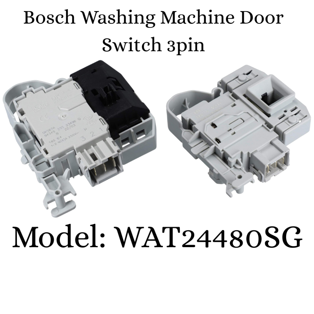 (100%ORIGINAL) WAT24480SG BOSCH Washing Machine Lid Lock / Door Switch ...