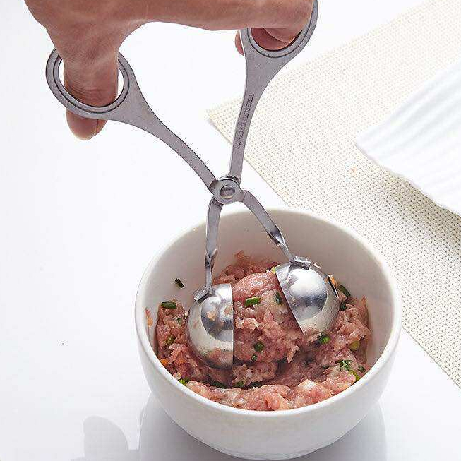Meatball Making Tongs Handheld Meatball Tong Stainless Steel Fish Ball ...