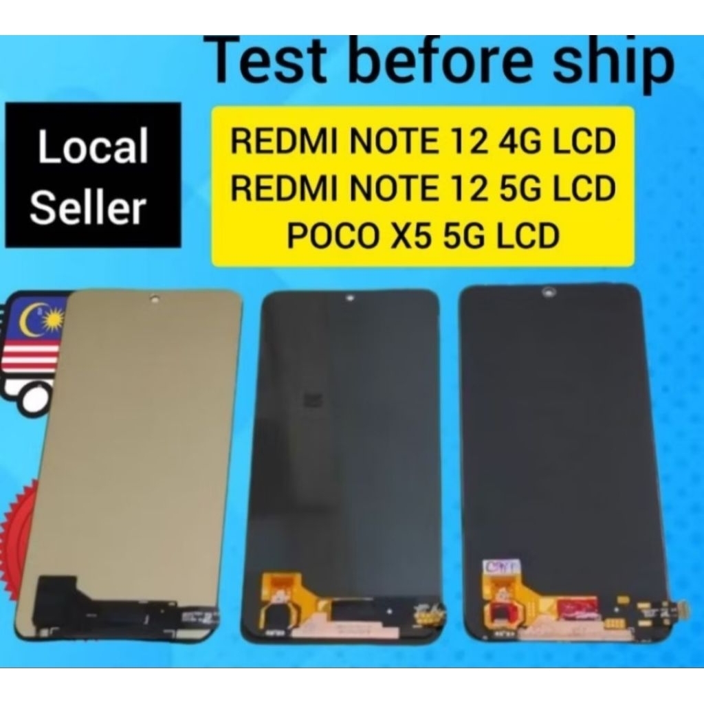 REDMI NOTE 12 4G 5G LCD POCO X5 PRO 5G LCD | Shopee Malaysia