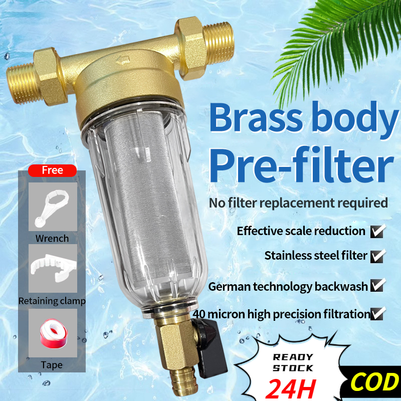 Brass main body pre-filter 1/2 3/4 1 size Water Filter Strainer ...