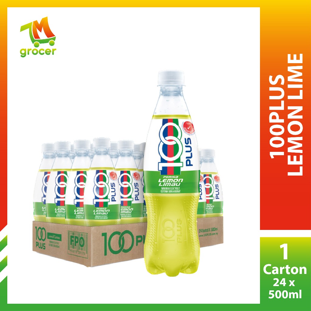 100PLUS Lemon Limau 500ML X 24 | Shopee Malaysia