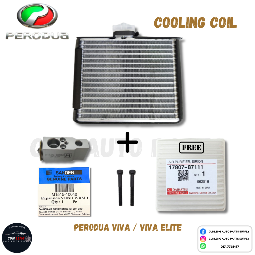 1 Year Warranty PERODUA VIVA / VIVA ELITE (SANDEN SYSTEM) CAR AIRCOND ...