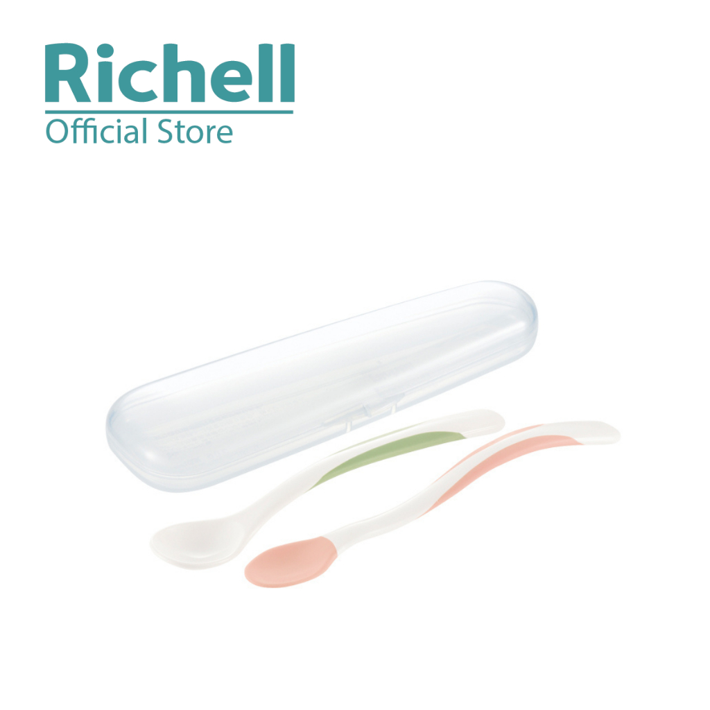 Richell Feeding Spoon Set With Case | Shopee Malaysia