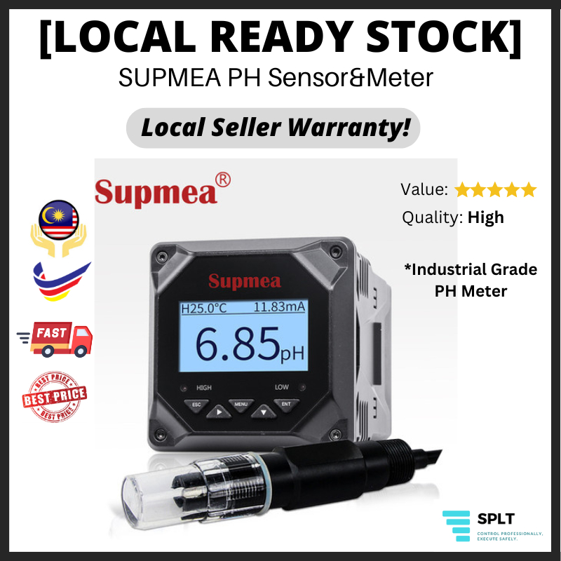 SUPMEA Industrial Grade PH Sensor PH Meter With Controller For ...