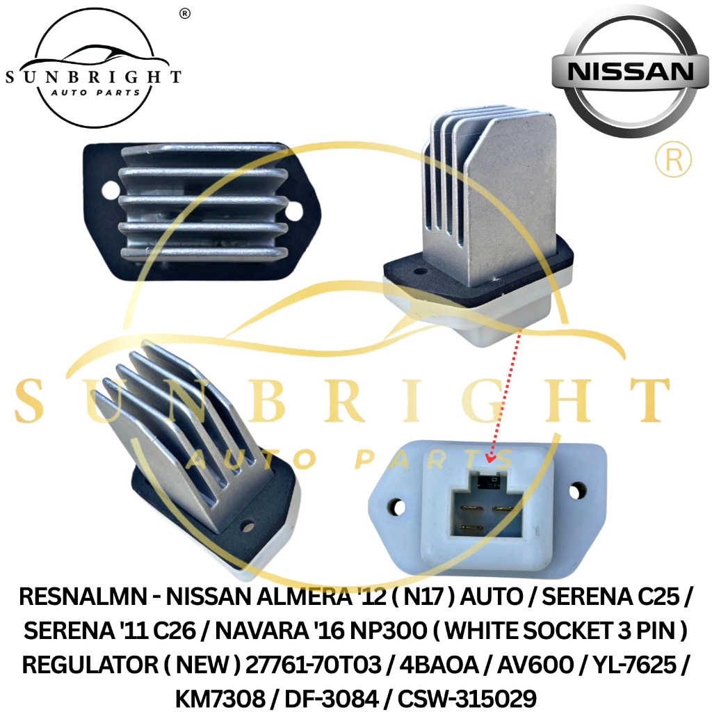 NISSAN ALMERA '12 ( N17 ) AUTO / SERENA C25 / SERENA '11 C26 / NAVARA ...