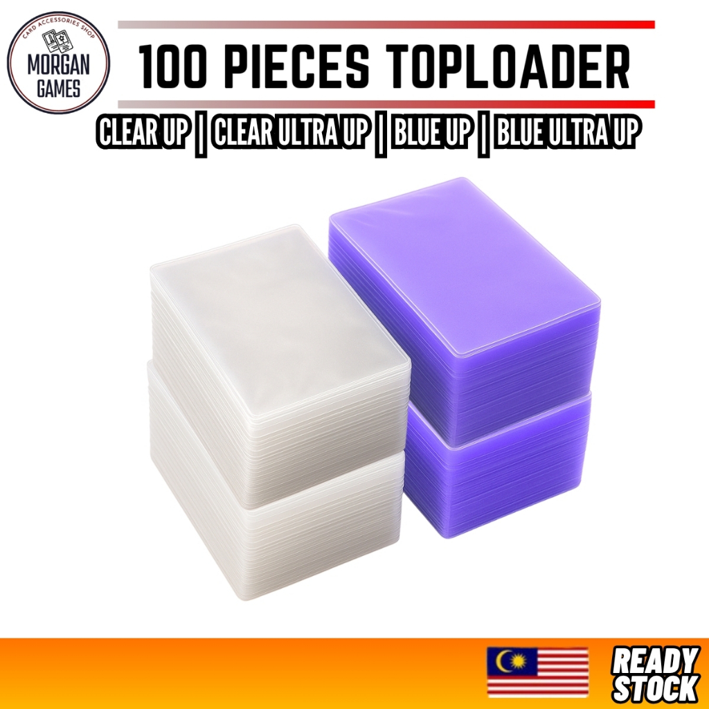 【Morgan Games】[Ready Stock] 100 pieces Toploader 35PT Thickness Card ...