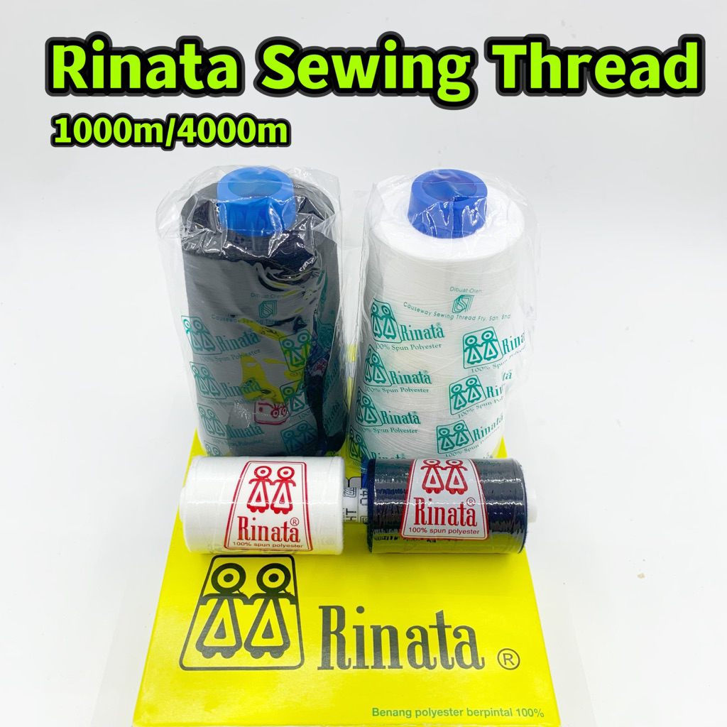1 Pc Rinata Sewing Thread 1000M/Rinata Benang Jahit 4000M | Shopee Malaysia