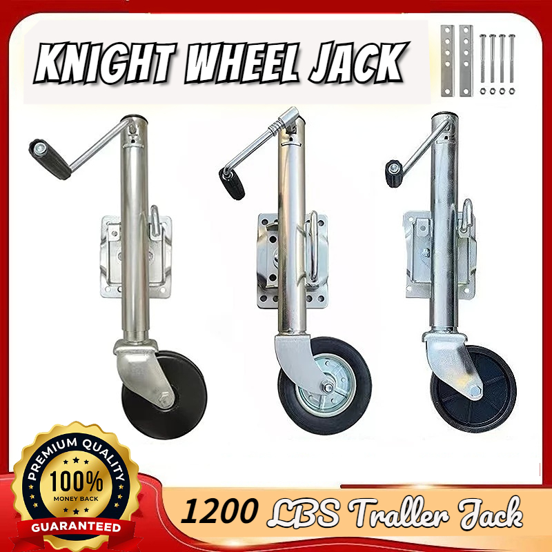1200 pound trailer jack, leg guide, knight wheel support, yacht towing ...