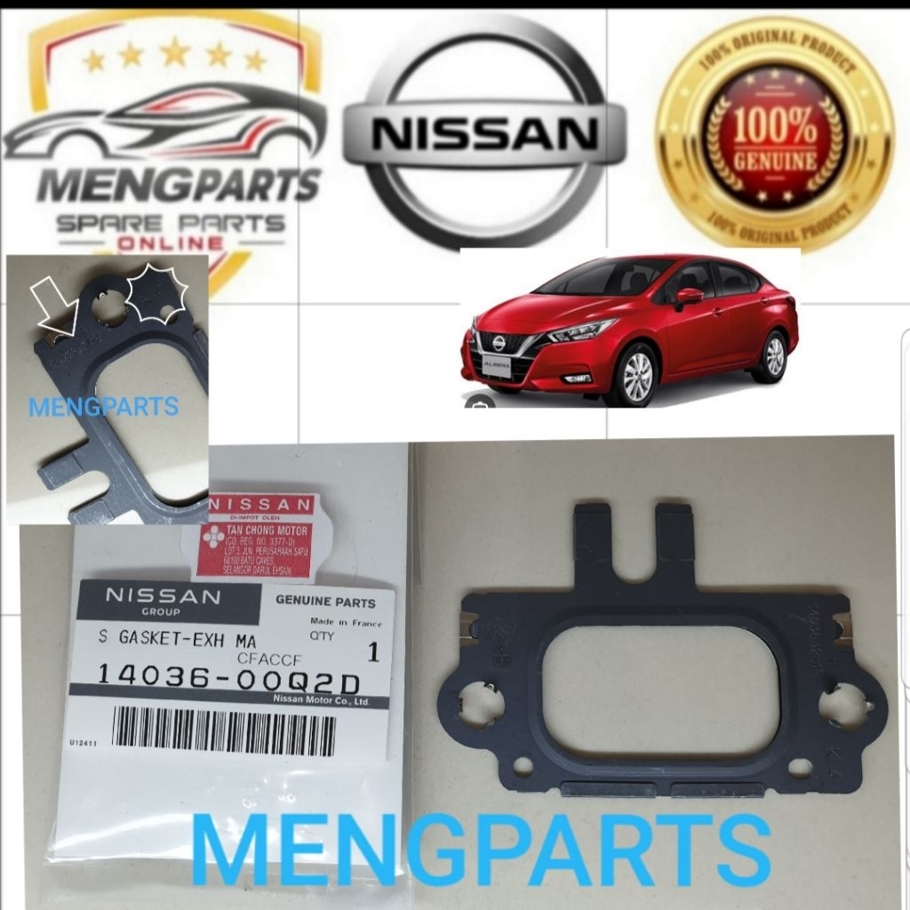ORIGINAL NISSAN ALMERA 1.8 1.0 TURBO TURBO CHARGER GASKET 14036-00Q2D ...