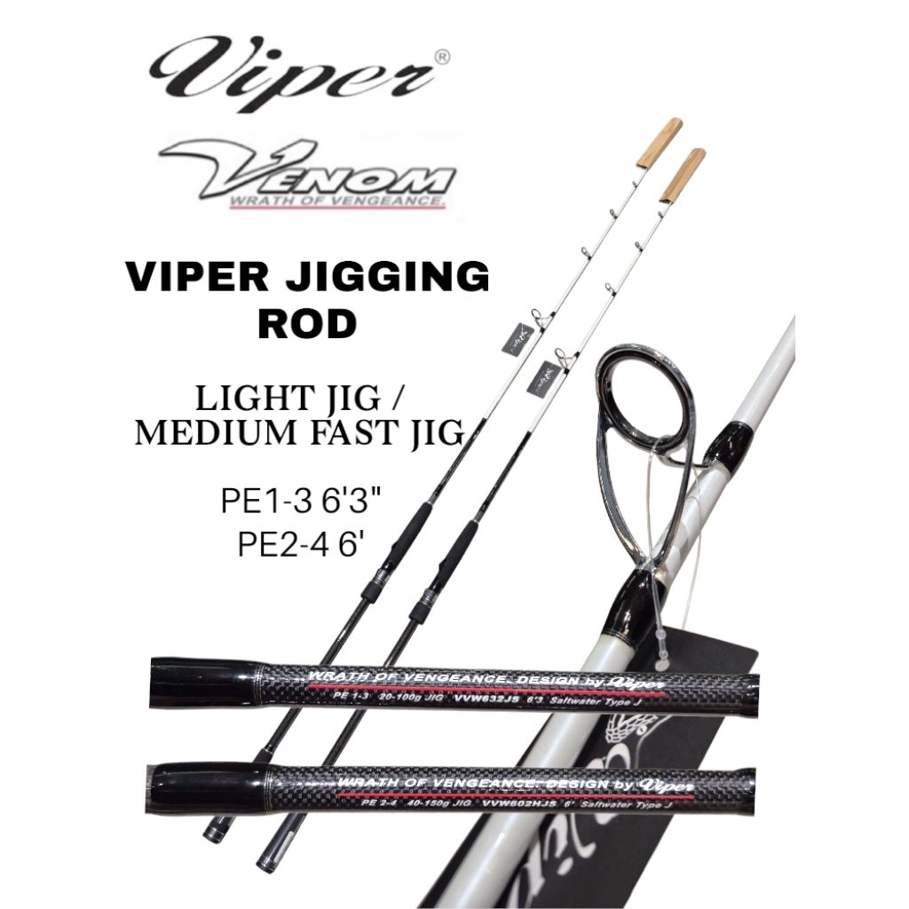VIPER VENOM WRATH OF VENGEANCE SPINNING JIGGING ROD | Shopee Malaysia