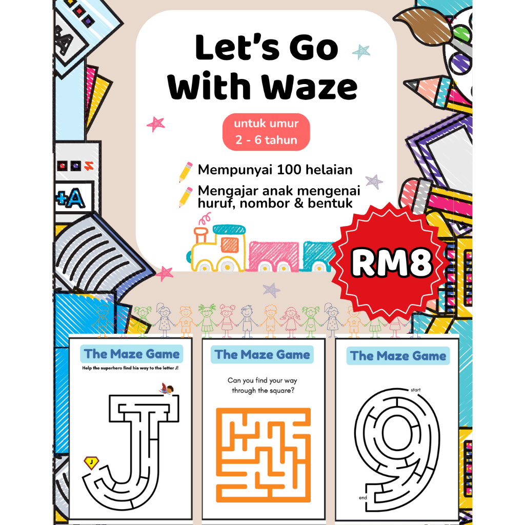 PDF | Printable Worksheets for Kids | Preschool | Maze Games | Maze ...