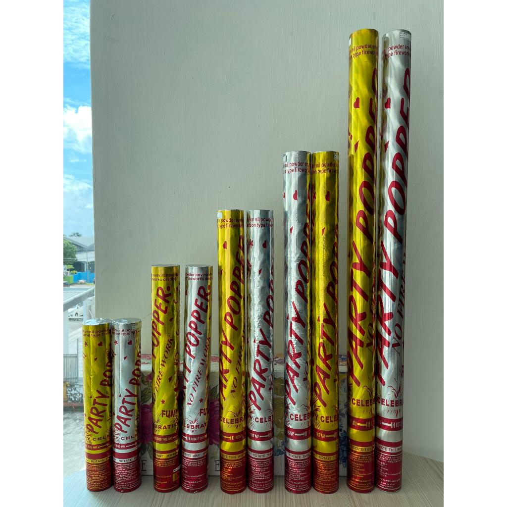 [Floralys] 30/50pcs Metallic Confetti Party Popper Mix Gold & Silver ...