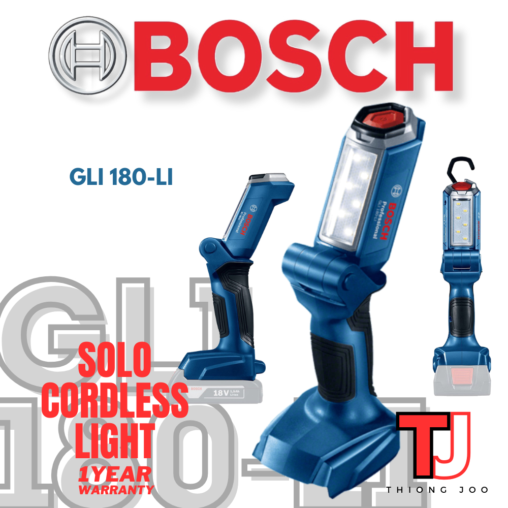 BOSCH GLI 180-LI CORDLESS TORCH (SOLO) | Shopee Malaysia