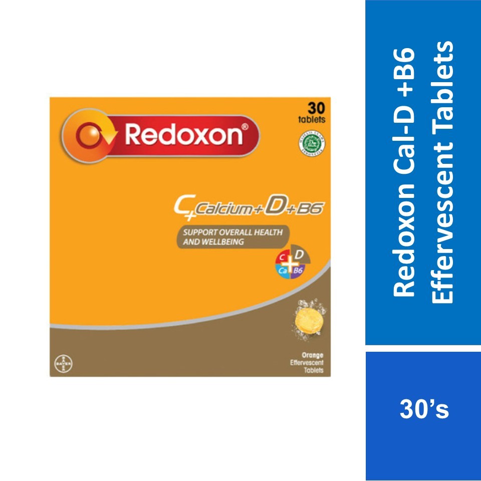 Redoxon Cal-D + B6 Effervescent Tablets 30's (Halal) | Shopee Malaysia