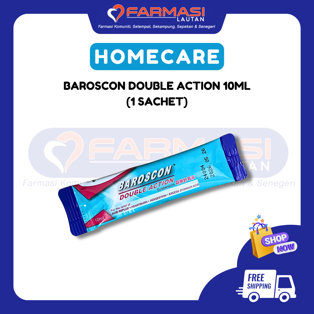 (1 SACHET) Homecare (YSP) Baroscon Double Action Suspension 10mL ...