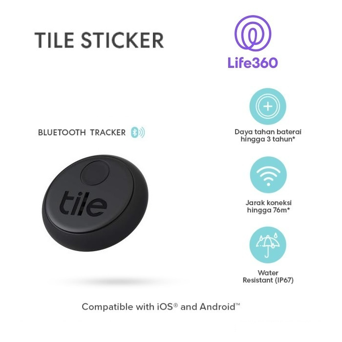 TILE SMALL STICKER TRACKER Bulk Pack (Original) Support Android & IOS ...