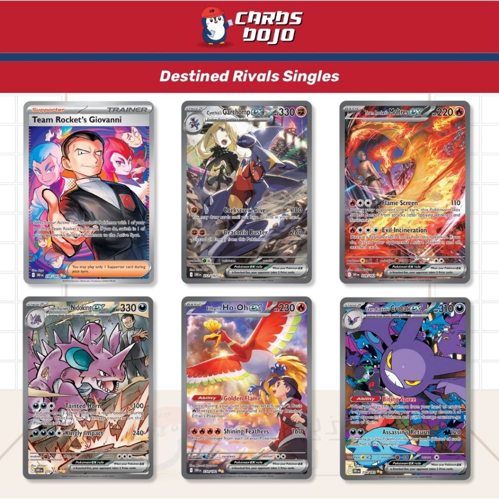 [READY STOCK] Destined Rivals Singles FA/IR/SIR/GOLD Pokemon TCG ...