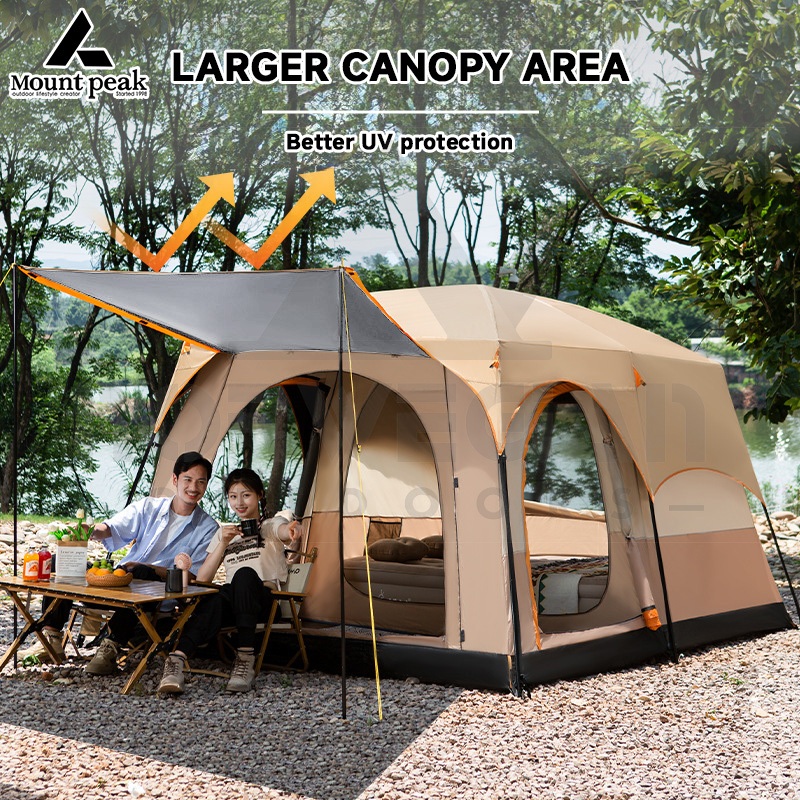 MY💕READY STOCK💕Mount peak Khemah Unta camping tent waterproof family ...