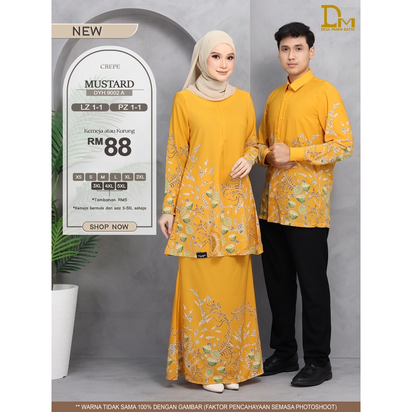 Z1 - COUPLE SET (KURUNG BATIK ALANA & KEMEJA BATIK DM) | Shopee Malaysia