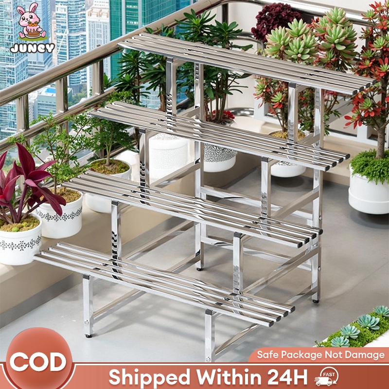 【JC】304 Stainless Steel Flower Rack Flower Stand Garden Plant Stand ...