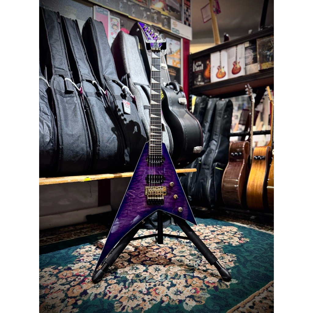 Jackson Pro Series Rhoads RR24Q Electric Guitar Trans Purple | Shopee ...