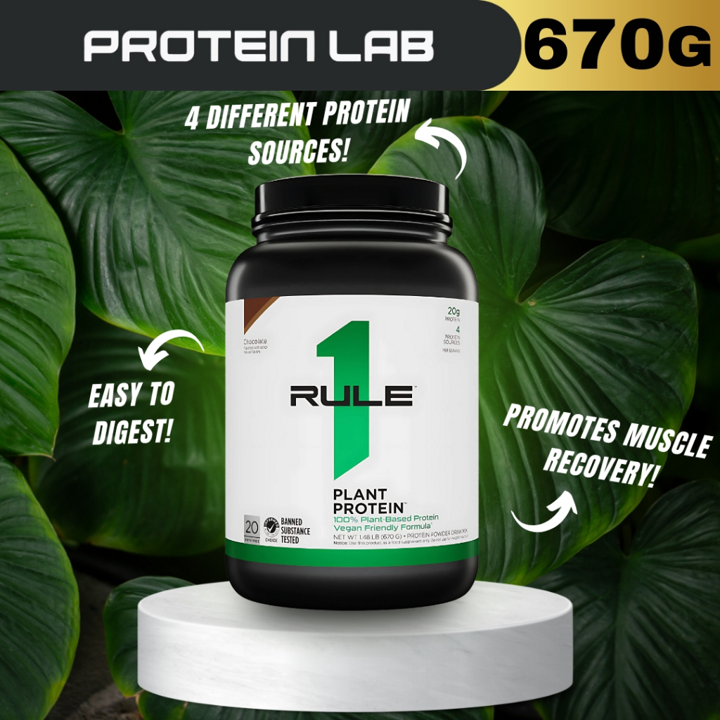Rule 1 Plant Protein (1.5lbs) (670grams) | Shopee Malaysia
