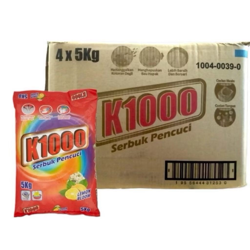 K1000 Serbuk Pencuci Pakaian ( Aquarose / Lavender / Lemon ) POWDER ...