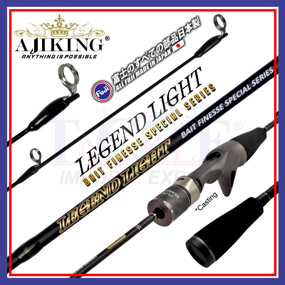 Ajiking Legend Light Joran Pancing Casting 5'6-6'3kaki | 2kg-3kg Max ...