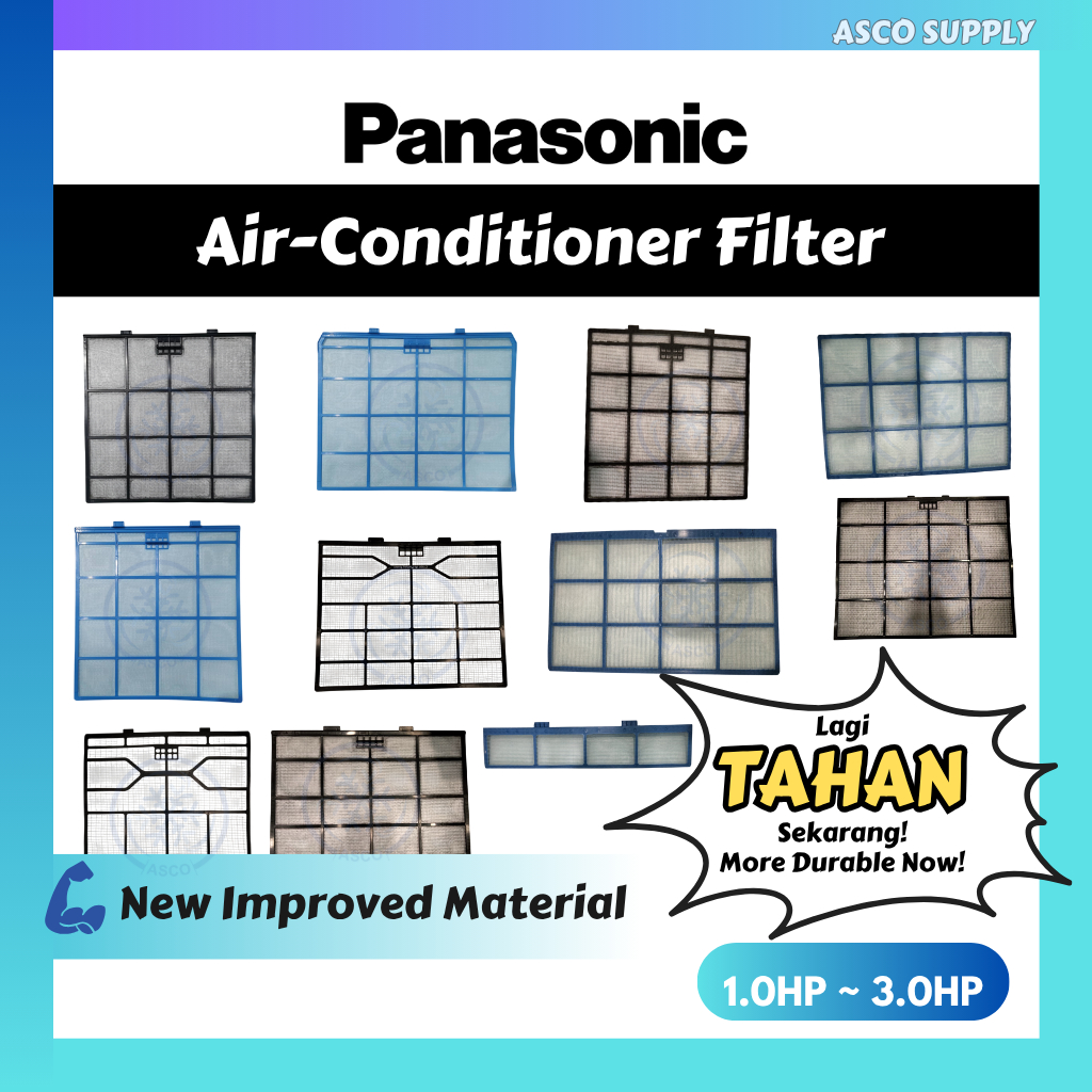 Panasonic || Aircond Filter || 1.0HP, 1.5HP, 2.0HP, 2.5HP, 3.0HP || 1 ...