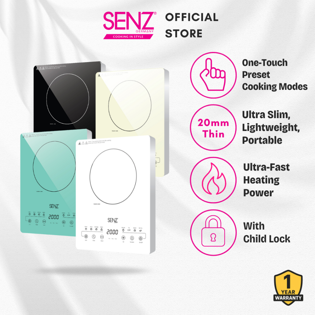 SENZ Aura Series Color Single Induction Cooker | Shopee Malaysia