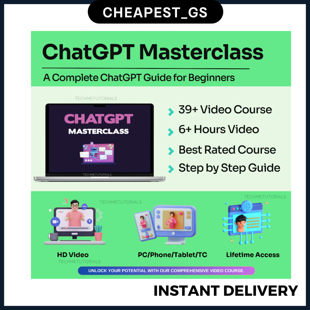 ChatGPT Masterclass: A Complete ChatGPT Guide for Beginners | ChatGpt Course ChatGpt 4 Chat Gpt ...