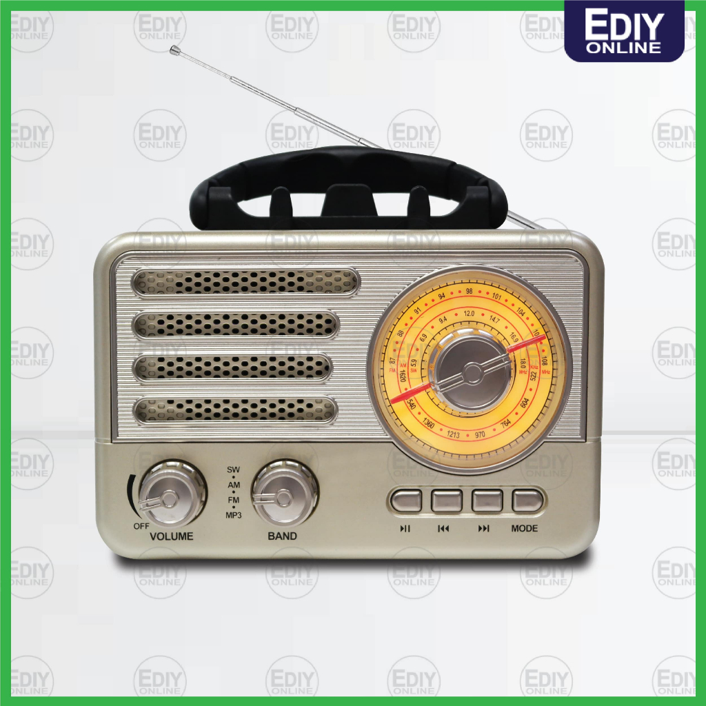 Antique Portable Rechargeable Speaker Wireless Bluetooth FM Radio USB ...