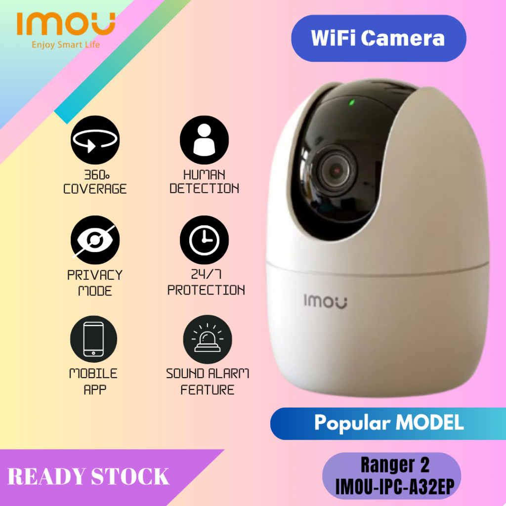 DAHUA Imou CCTV Ranger 2C 2MP/ Ranger 2 3MP WiFi CCTV (Popular Model ...